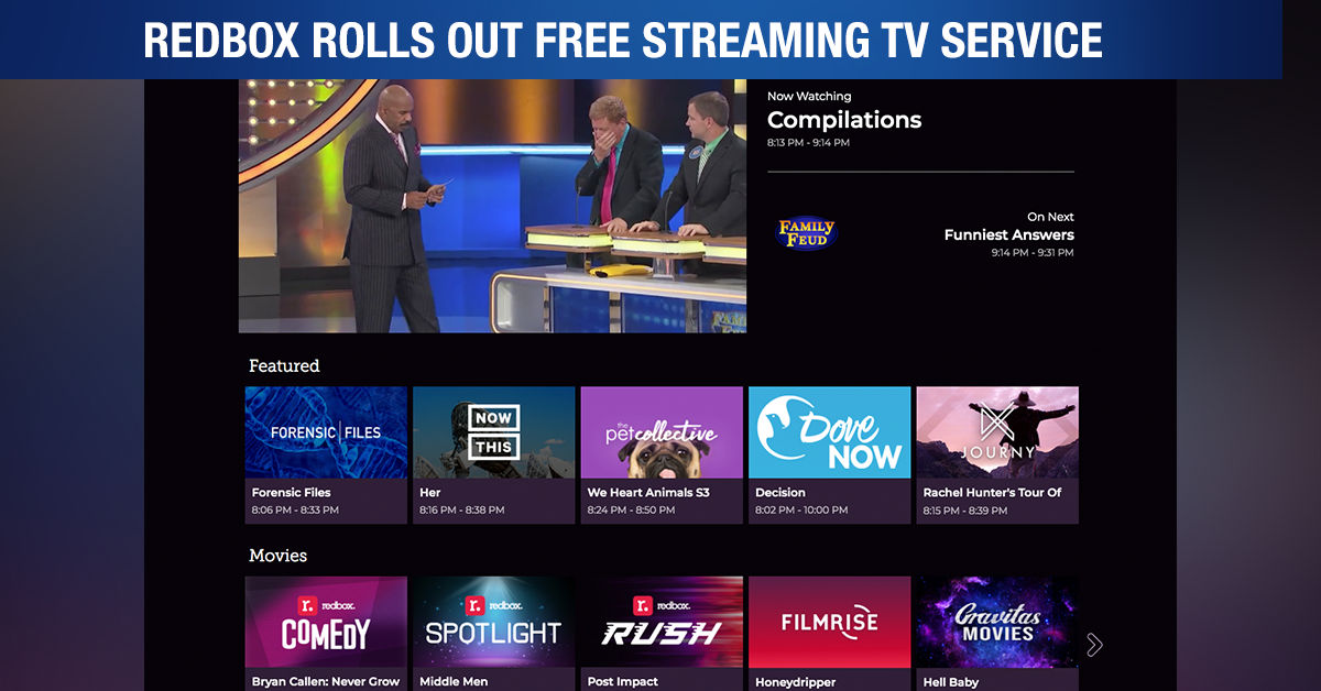 Redbox churns same content for Free Live TV — The Desk